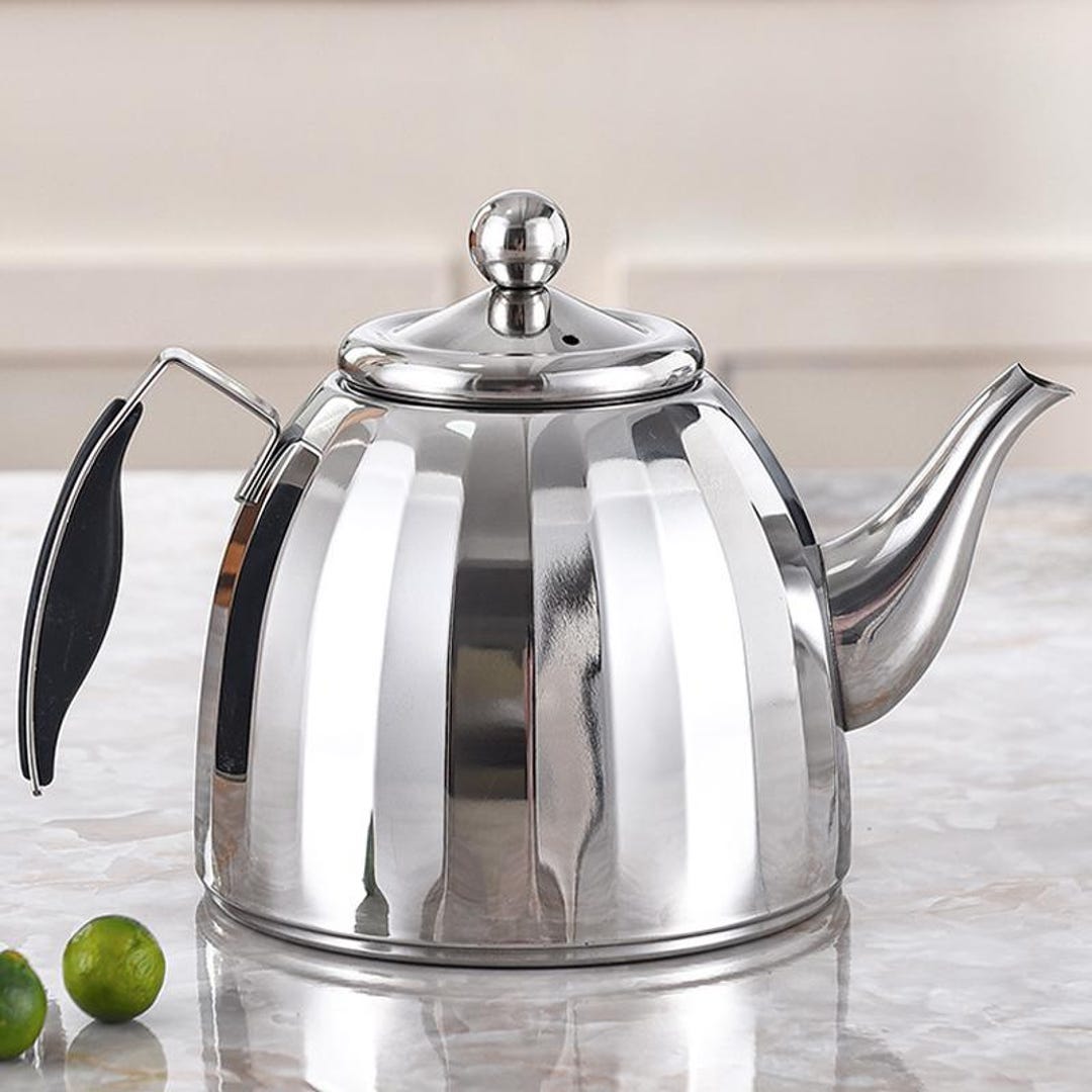 Stainless Steel Kettle | Large Capacity Teapot | Long Spout Kettle With ...