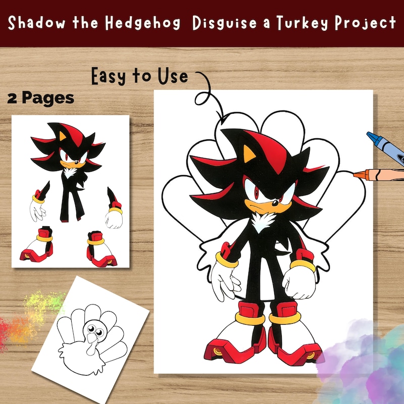 Sonic Hedgehog Turkey Disguise - Etsy