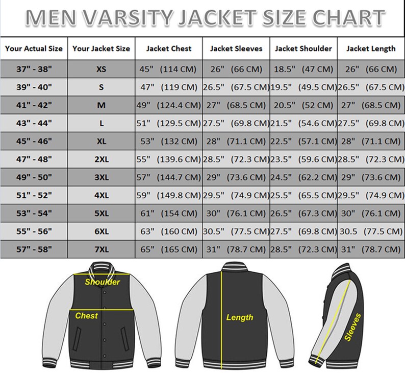 Custom Varsity Jacket – Personalized Letterman Jacket With Chenille ...