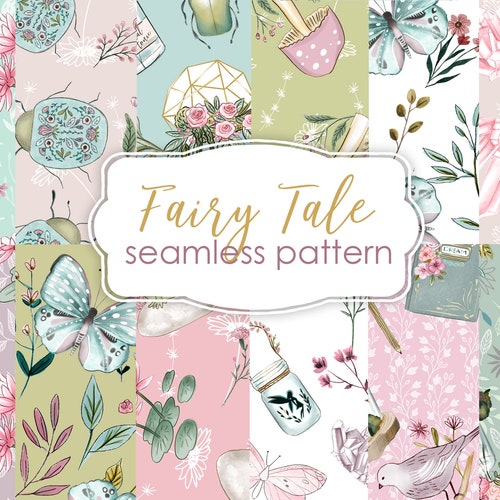 Seamless Spring Patterns Spring Planner Clipart Easter - Etsy