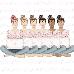 Girly School Supplies Clipart Set – Pink Teacher Planner Graphics (PNG ...