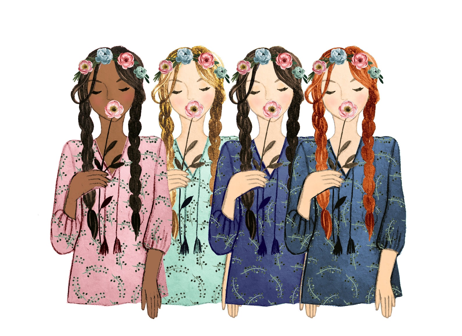 Boho Clipart Hippie Clipart Planner Clipart Spring Clipart - Etsy