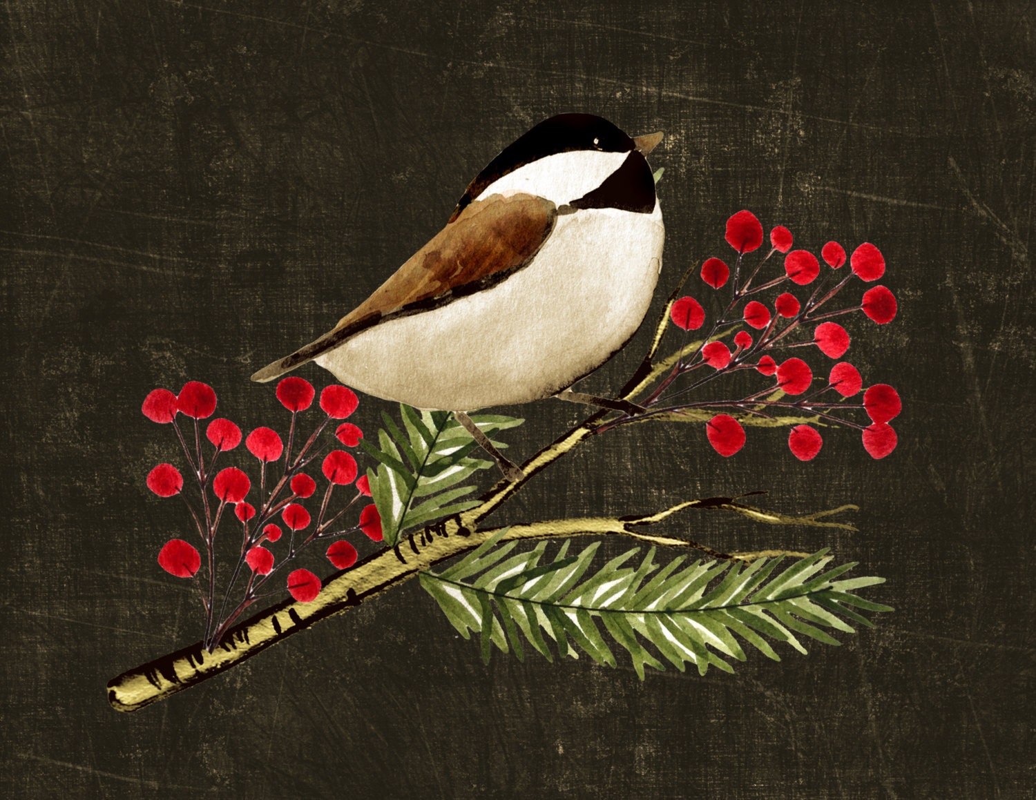 Christmas Clipart Birds Clipart Winter Christmas Clipart - Etsy