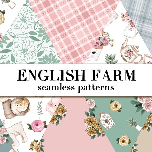 Seamless Spring Patterns Spring Planner Clipart Easter - Etsy