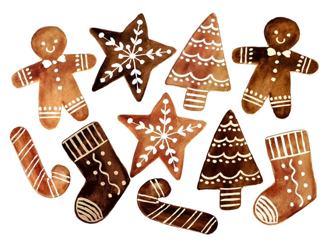 Christmas Clipart, Christmas Cookies Clipart, Cookies Clipart, Baking ...