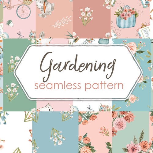 Seamless Spring Patterns Spring Planner Clipart Easter - Etsy