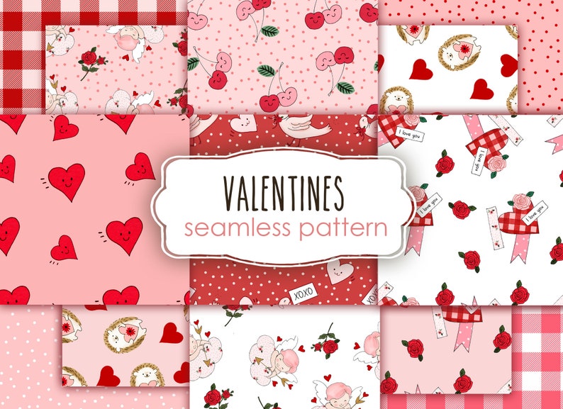 Valentines Papers Romantic Papers Spring Papers Antique - Etsy