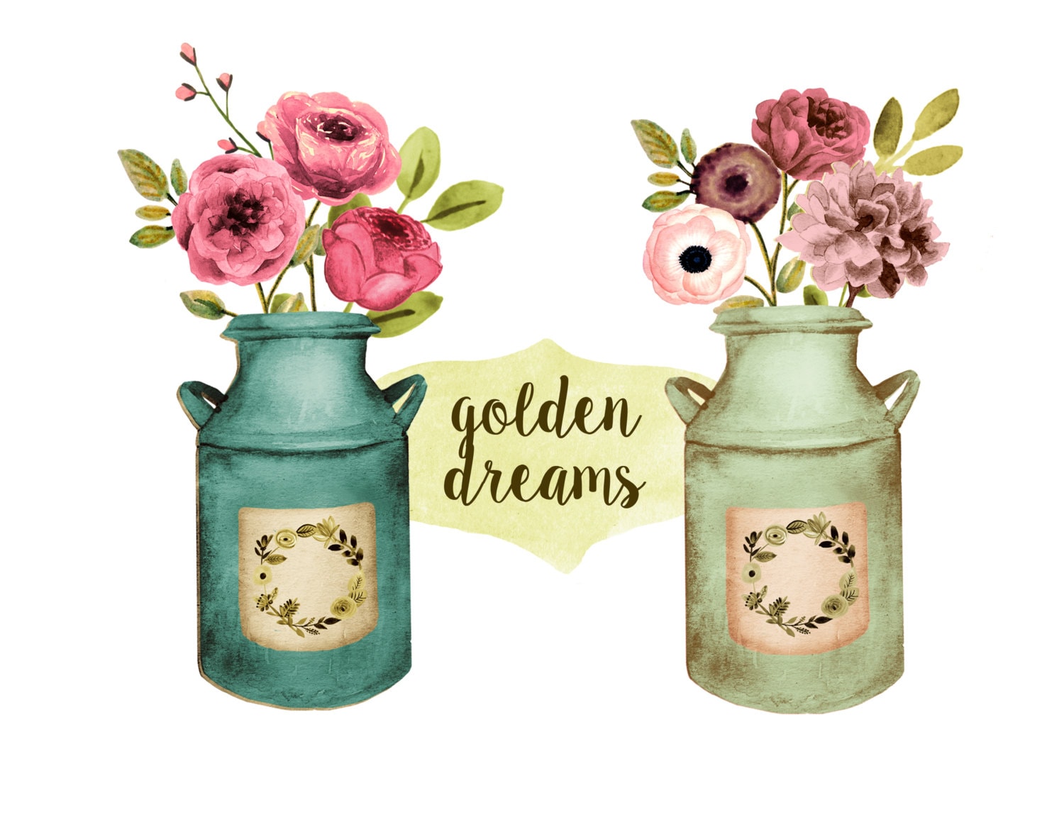 Wedding Mason Jar Clip Art