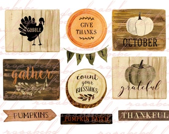 Thanksgiving Clip Art Digital Stamps Pilgrims Native - Etsy