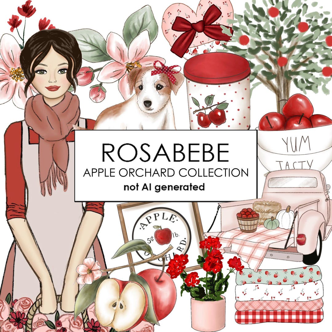 Apple Farm Clipart – Cottagecore Png's , Apple Farm, Homestead, Pngs ...
