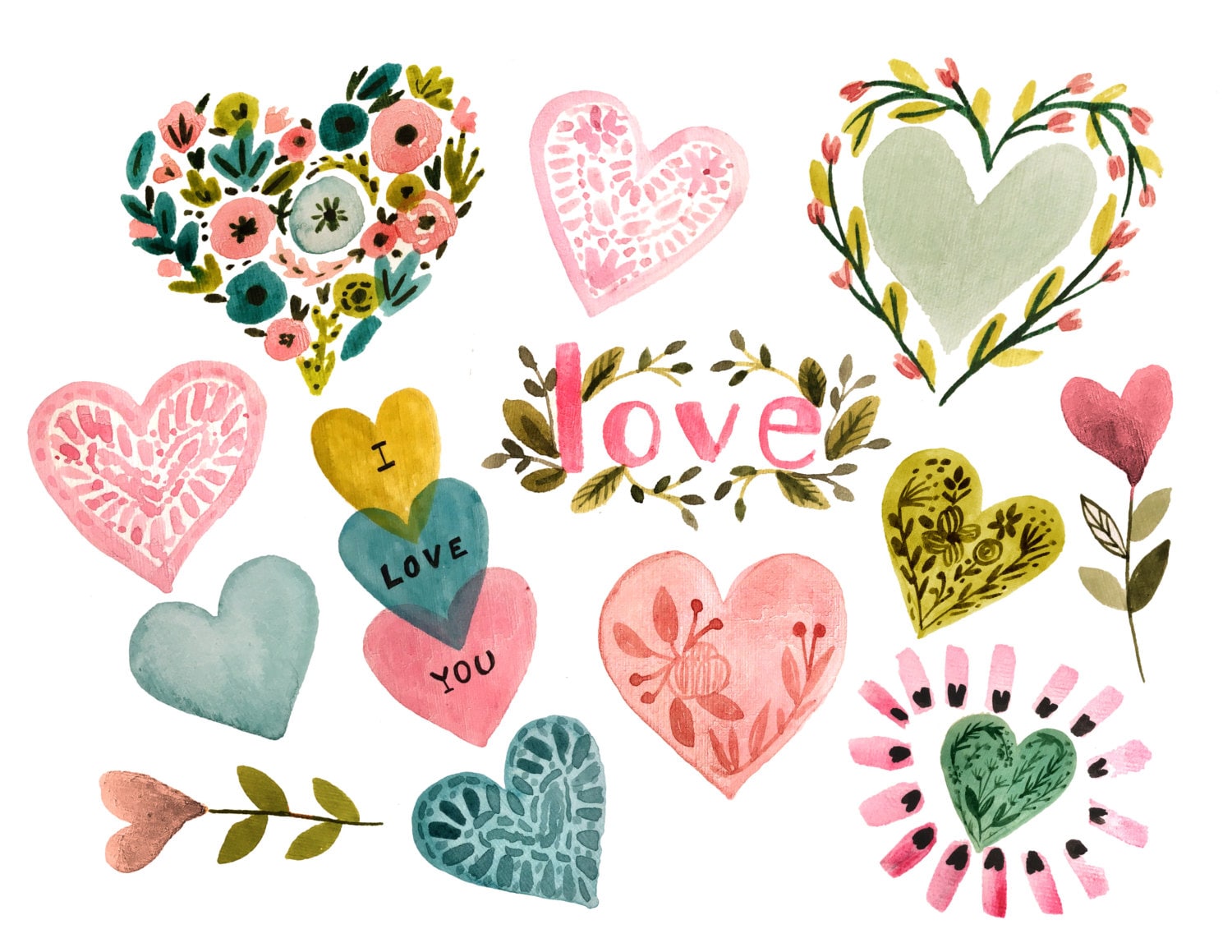 Pink Wedding Heart Clipart