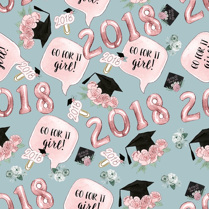 GRADUATION Seamless Pattern College Seamless Pattern Planner - Etsy