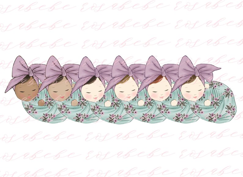 Lavender Baby Girl Clipart, Baby Shower PNG (digital Download) - Etsy
