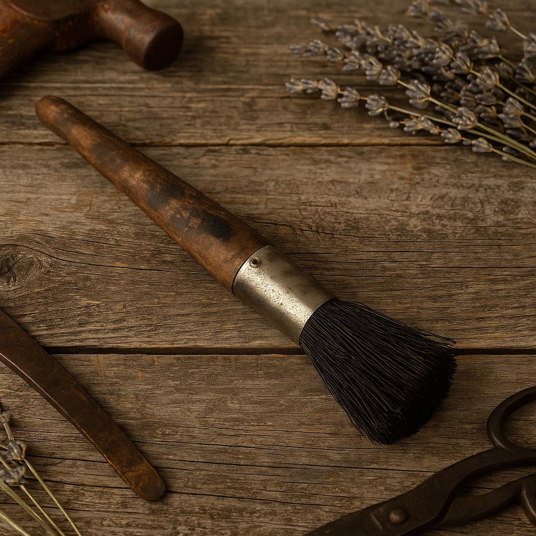 Vintage Wooden Handle Utility Brush – Rustic Farmhouse Tool Deco - Etsy