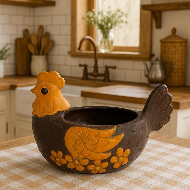 Hen Planter - Etsy