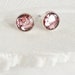 Blush Pink Earrings Gold Stud Earrings Pastel Earrings - Etsy
