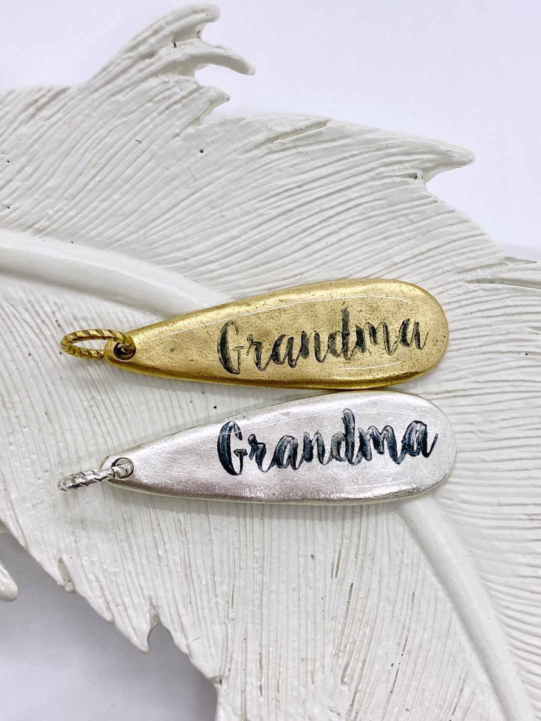 Grandma Gold Charm, Silver Grandma Charm, Grandma Pendant, Build Your ...
