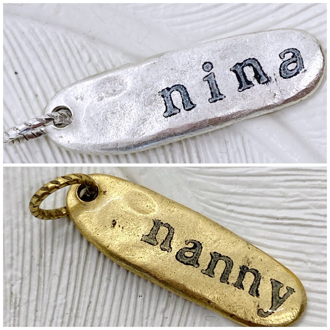 Silver Nina Charm, Gold Nina Charm, Silver Nanny Charm, Gold Nanny ...
