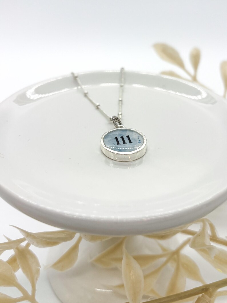 444 Angel Number Charm Necklace: 24K Gold & Fine Silver Plated ...