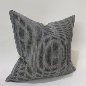 Grey Striped White Linear Pillow Cover Sashimi Decorative Cushion Case ...