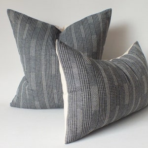 Grey Striped White Linear Pillow Cover Sashimi Decorative Cushion Case ...