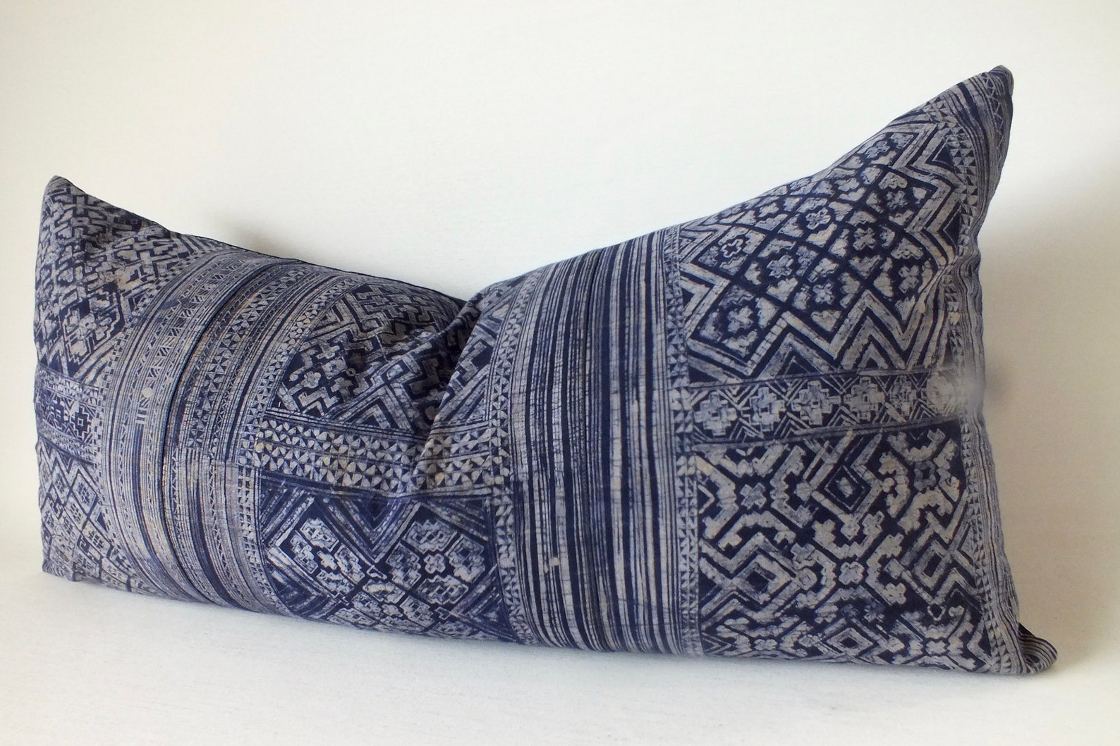 Blue Cushions Bedroom Living Room Sofa Couch Hand Woven Indigo - Etsy