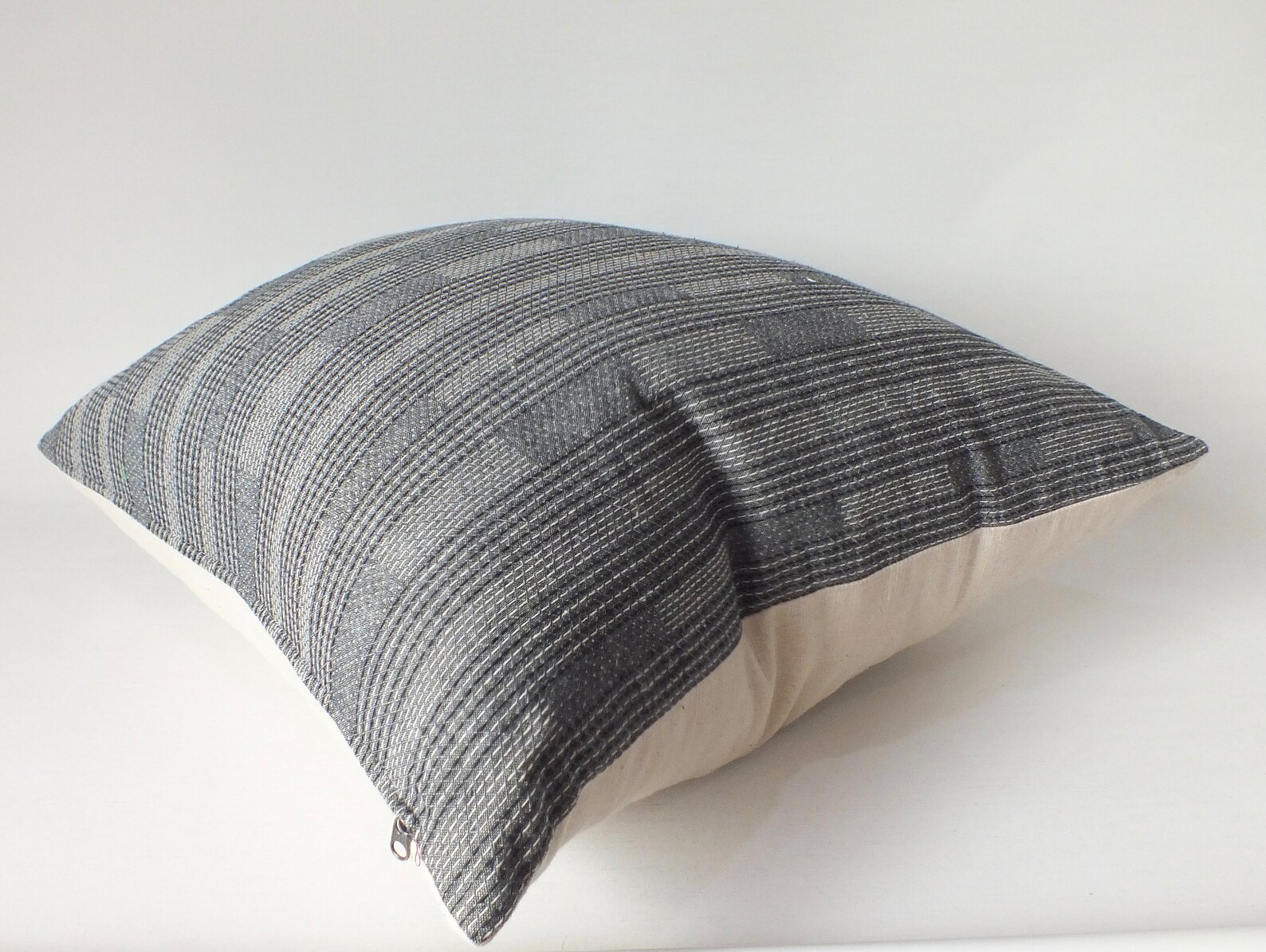 Grey Striped White Linear Pillow Cover Sashimi Decorative | Etsy