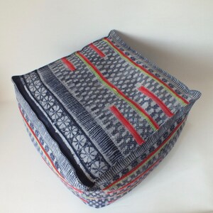 Ottoman Batik Hmong Round Cushions Ottoman Pouf Stool Chair Throw ...
