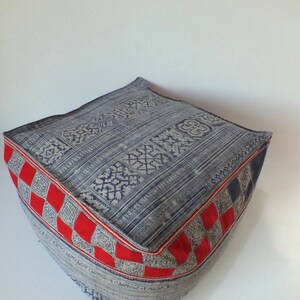 Ottoman Batik Hmong Round Cushions Ottoman Pouf Stool Chair - Etsy
