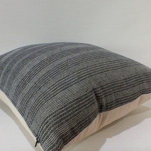 Grey Striped White Linear Pillow Cover Sashimi Decorative Cushion Case ...