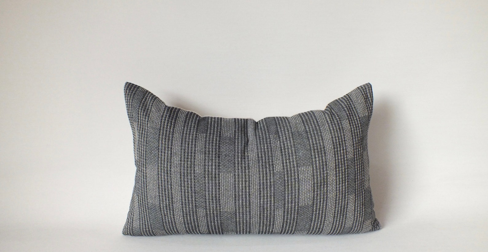 Grey Striped White Linear Pillow Cover Sashimi Decorative | Etsy