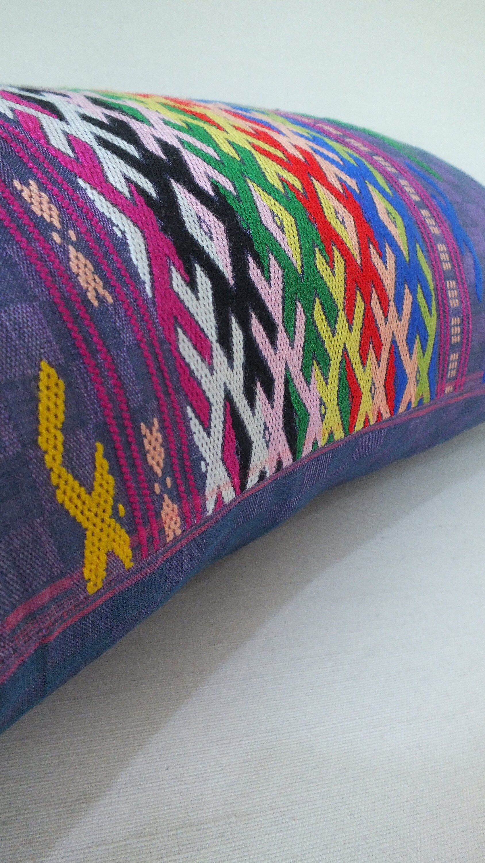 Longyi cushion cover Hand woven Fabric Accent Throw Scatter | Etsy