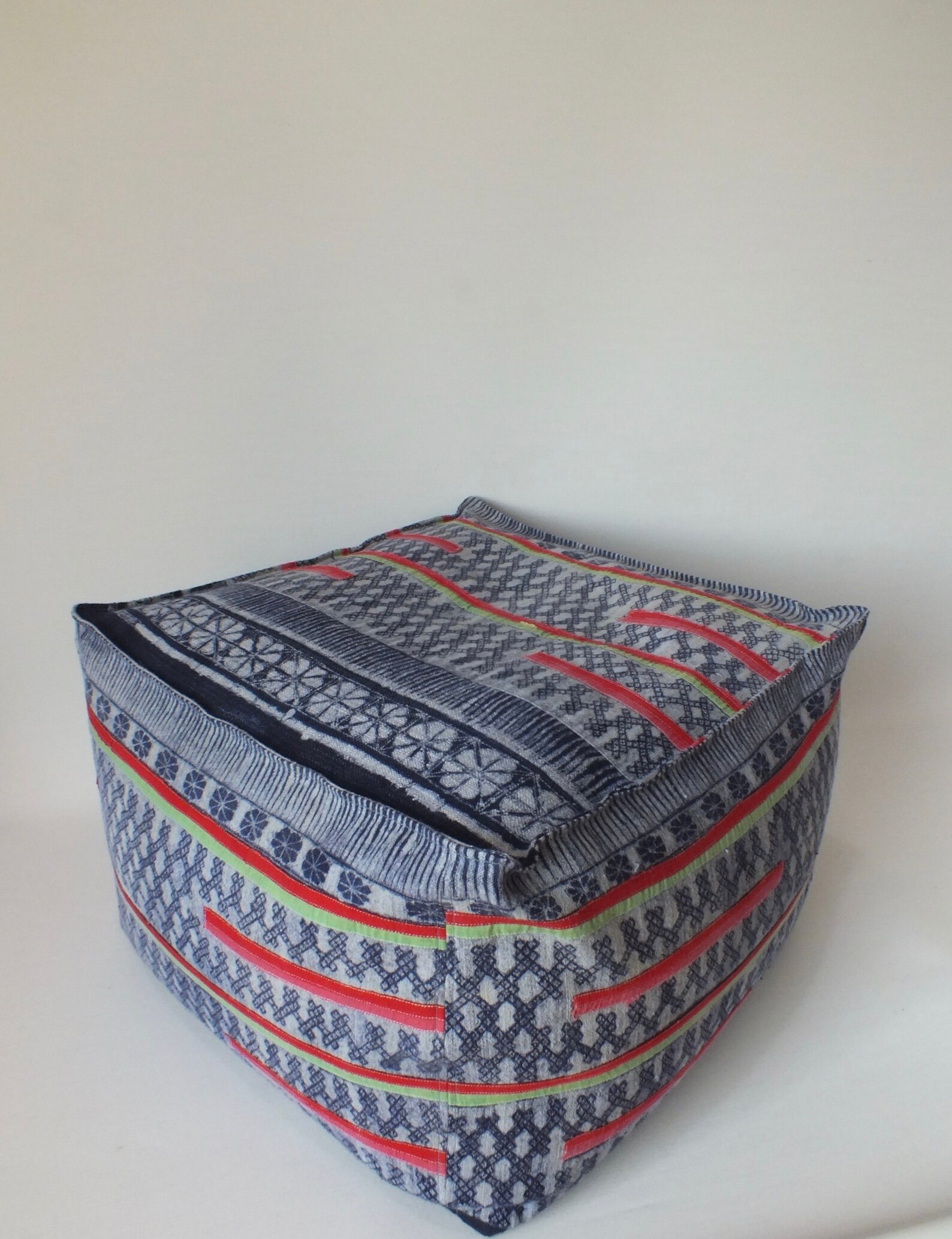Ottoman Batik Hmong Round Cushions Ottoman Pouf Stool Chair - Etsy