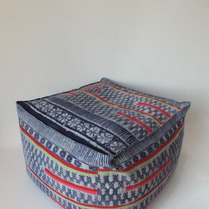 Ottoman Batik Hmong Round Cushions Ottoman Pouf Stool Chair Throw ...