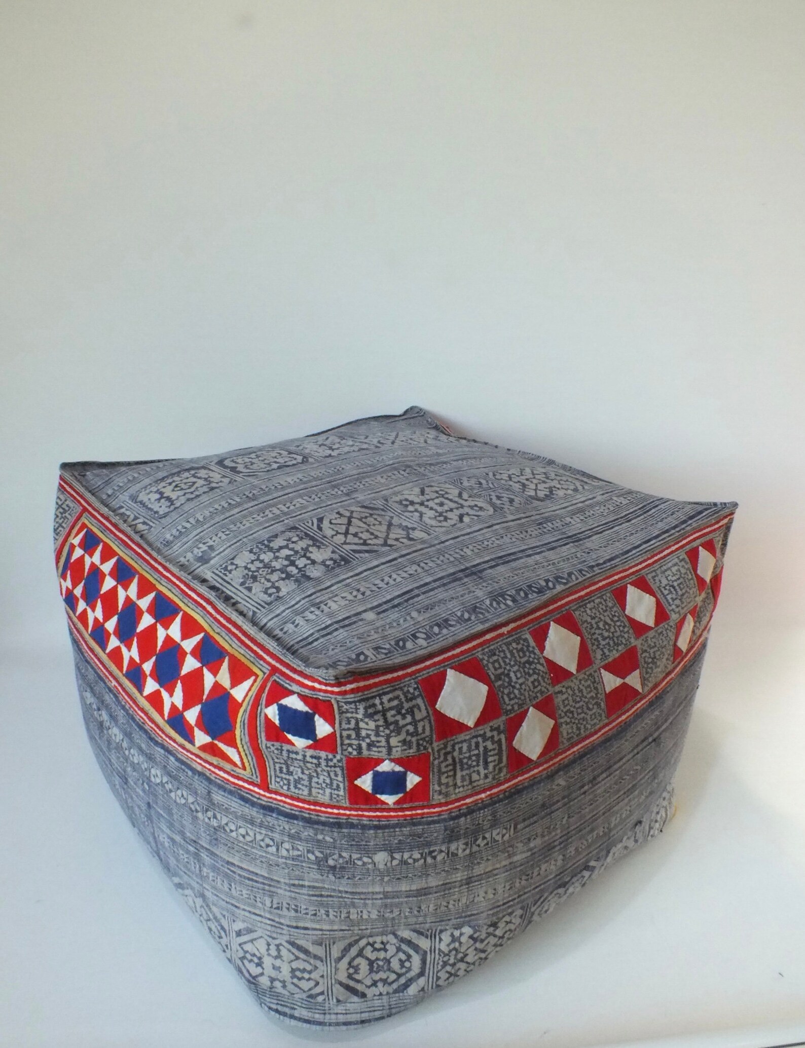 Ottoman Batik Hmong Round Cushions Ottoman Pouf Stool Chair - Etsy