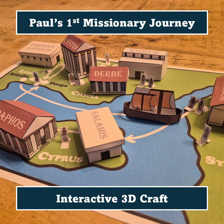 Paul's First Missionary Journey Craft for Kids / Acts Sunday School ...