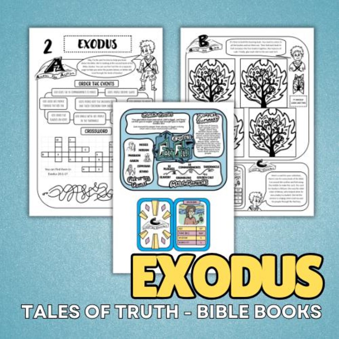Exodus - Bible Book Activity & Craft Pack - Etsy