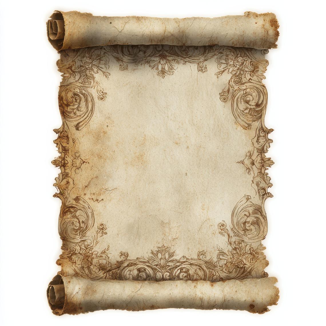 25 Medieval Scroll Clipart, Vintage Scroll Medieval Scroll Clipart ...