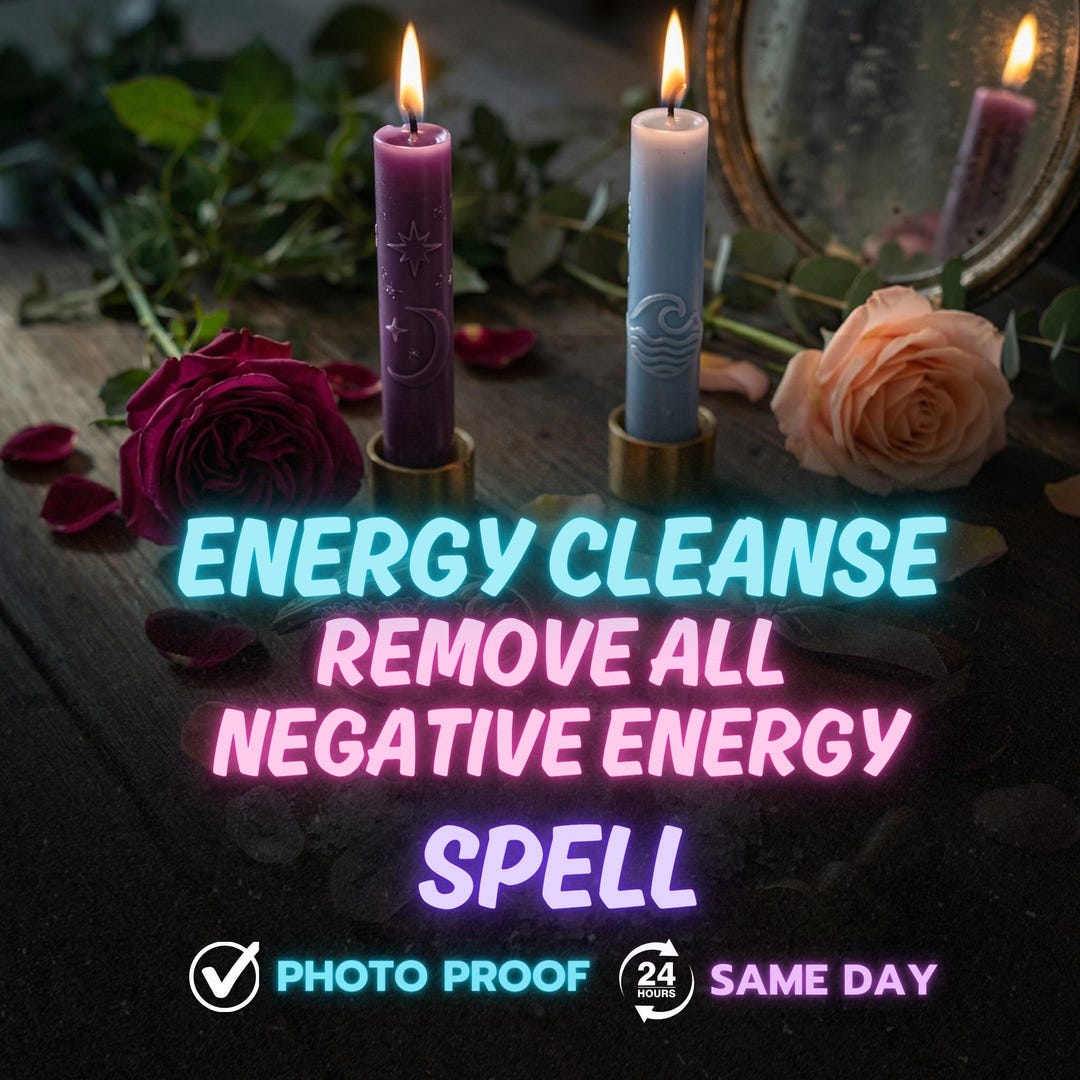 Energy Cleanse Spell SAME DAY, Remove Negative Energy & Bad Luck, Evil ...