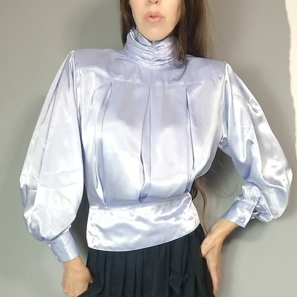 Sky Blue Blouse - Etsy