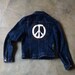 Vintage GUESS Jean Jacket Dark Denim Peace Patches Hippie - Etsy