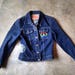 Vintage GUESS Jean Jacket Dark Denim Peace Patches Hippie - Etsy
