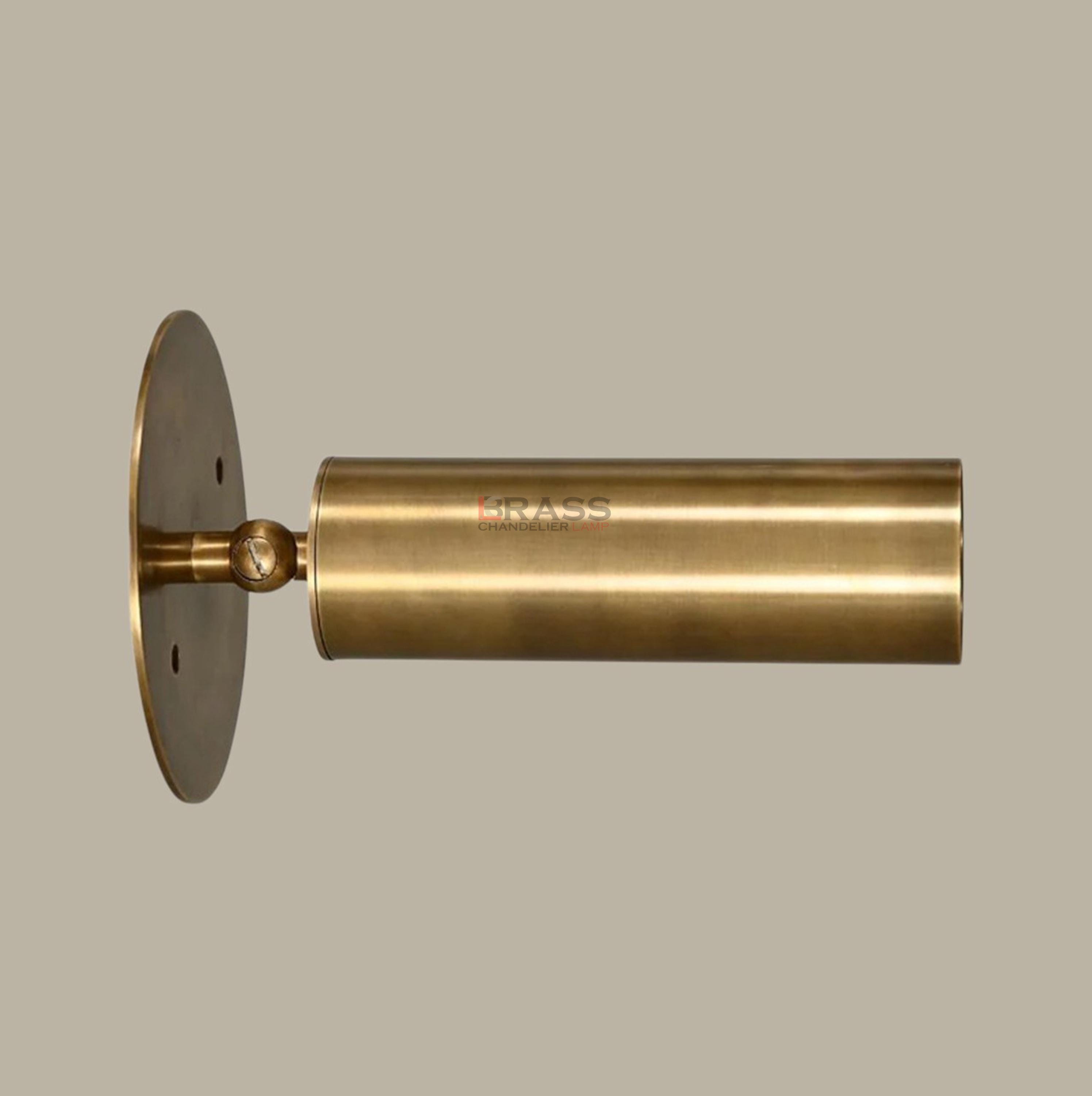 Raw Brass Adjustable Spotlight: Modern Wall/ceiling Light Fixture - Etsy