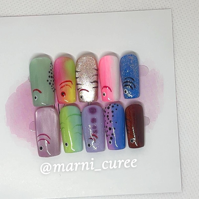 Fishing Lure Nails - Etsy