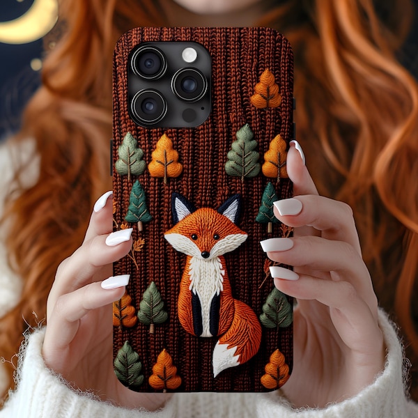 Holiday Fox Phone Case - Etsy