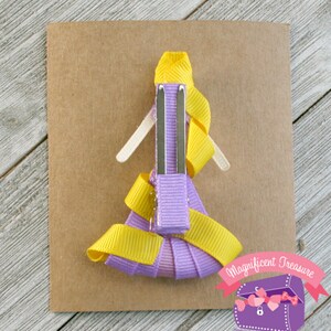 Rapunzel Hair Clip Tangled Hair Bow Rapunzel Ribbon Sculpture Disney ...