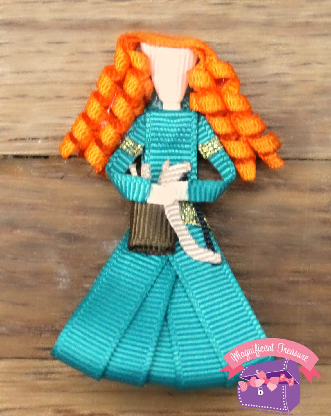 Merida Hair Clip Brave Hair Bow Merida From Brave Clippie | Etsy