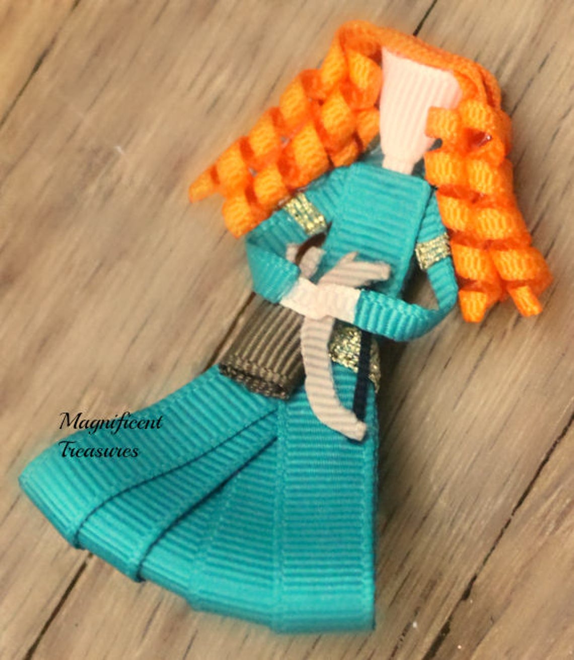 Merida Ribbon Sculpture Hair Clip - Brave Disney Princess Bow - Etsy Canada