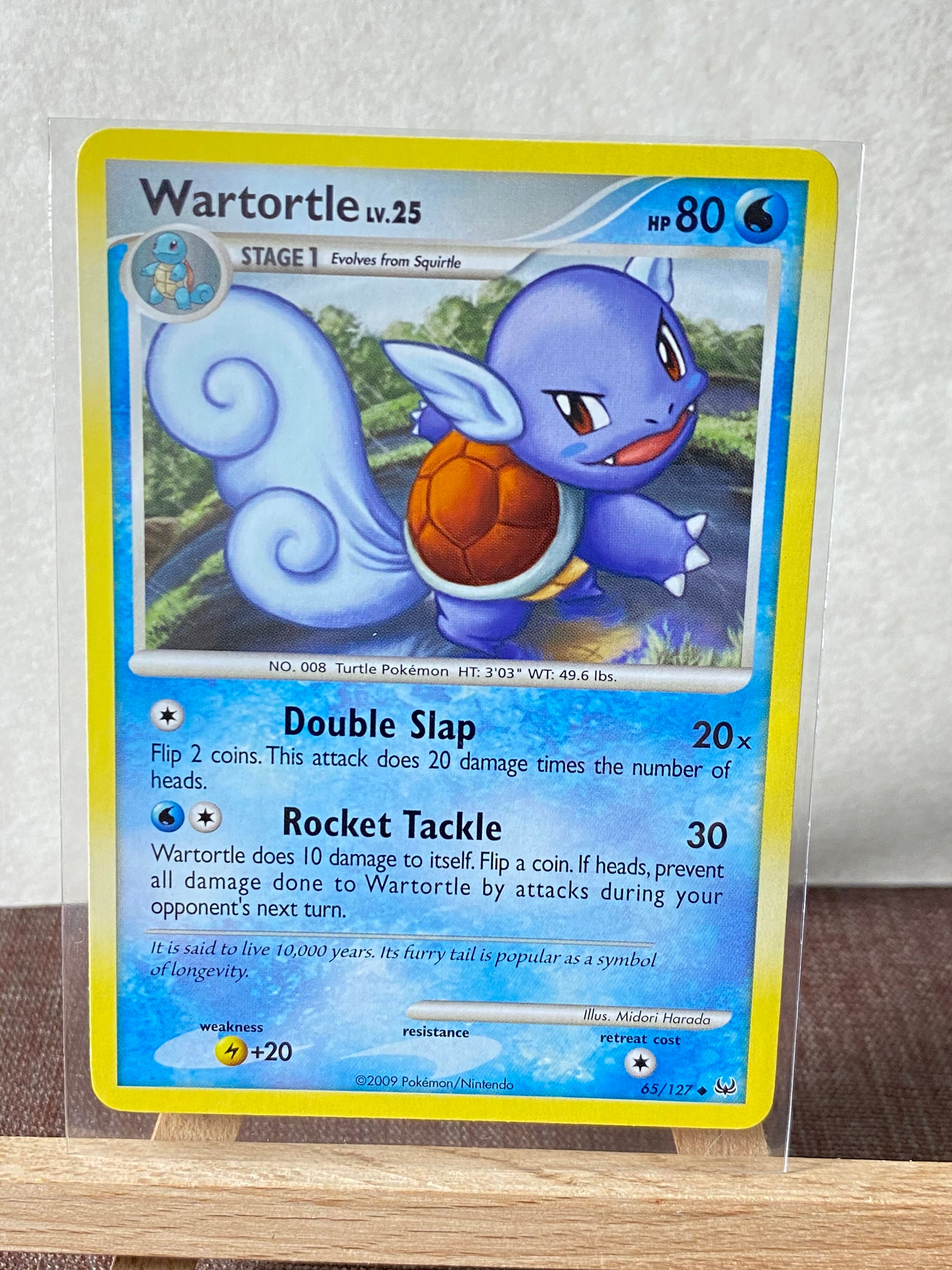 Pokemon Wartortle Card