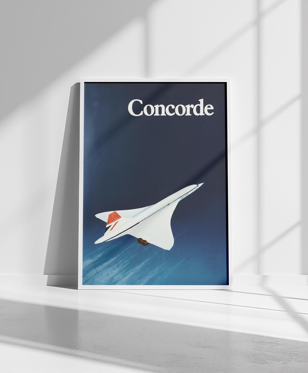 Concorde Jet Poster: Minimalist Aviation Art, Retro Airways Print - Etsy